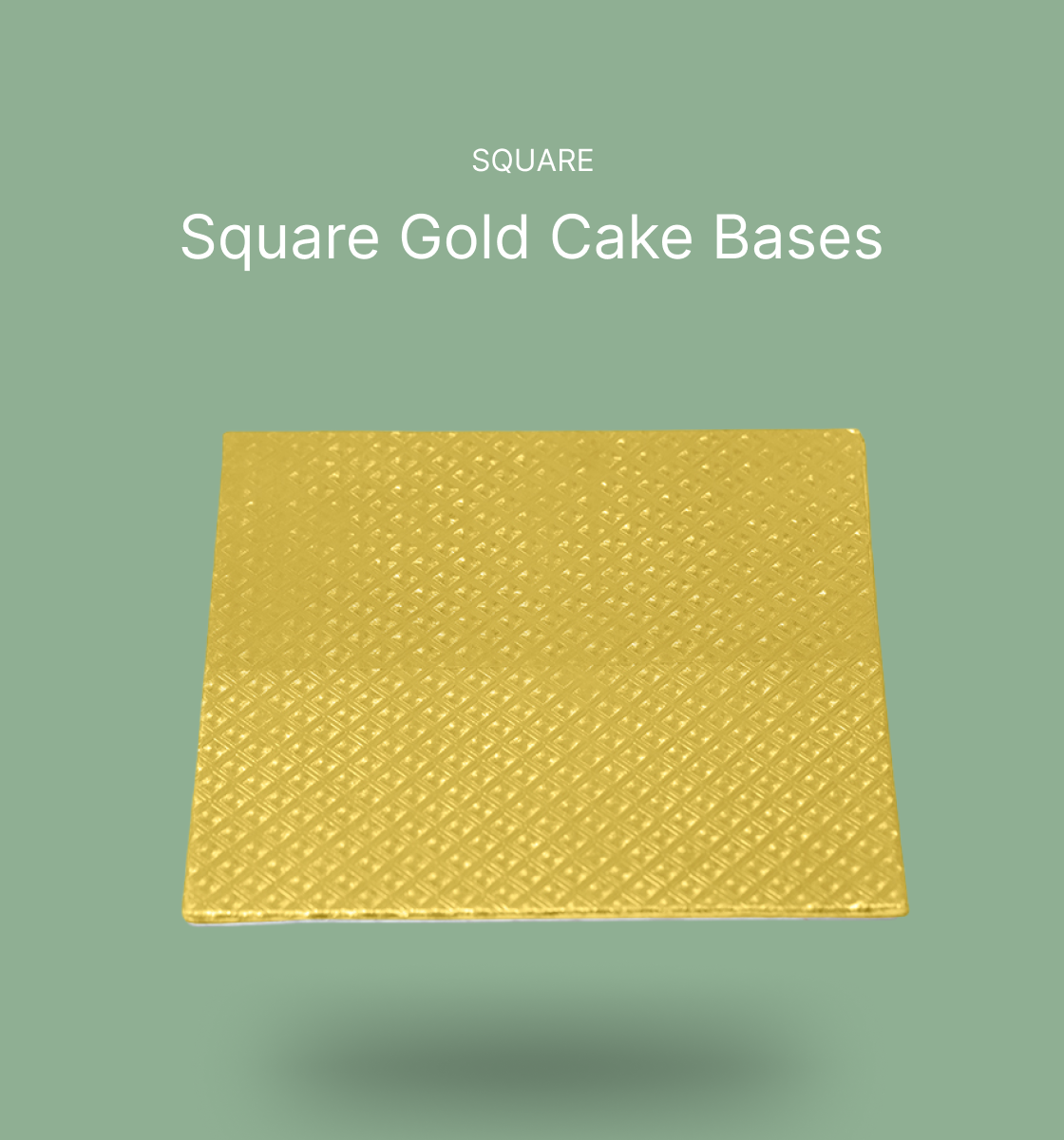 Square Gold Cake Bases – chromaprintpack